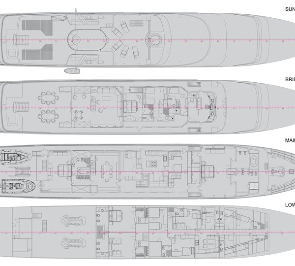 Super Mega Yacht Blueprints
